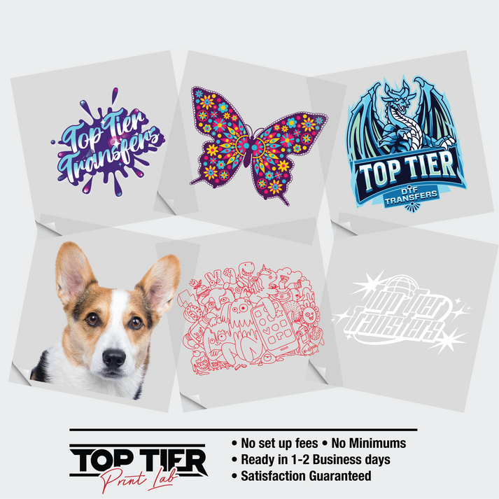 DTF Transfer Sample Pack (Limited 1 per order) – TopTierPrintLab